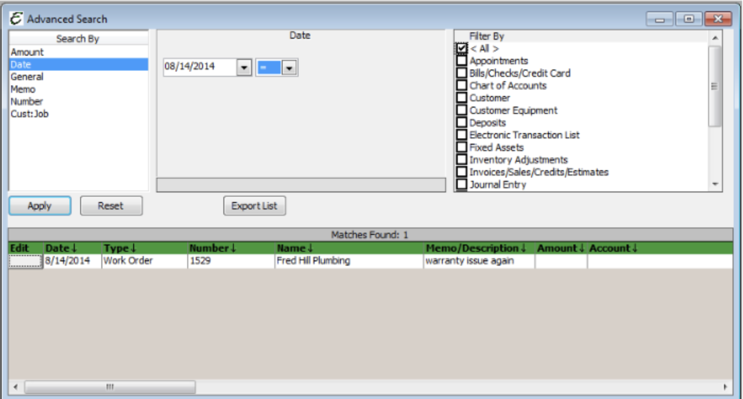 1.3 | Using the Advanced Search to Locate Anything – Aptora Support