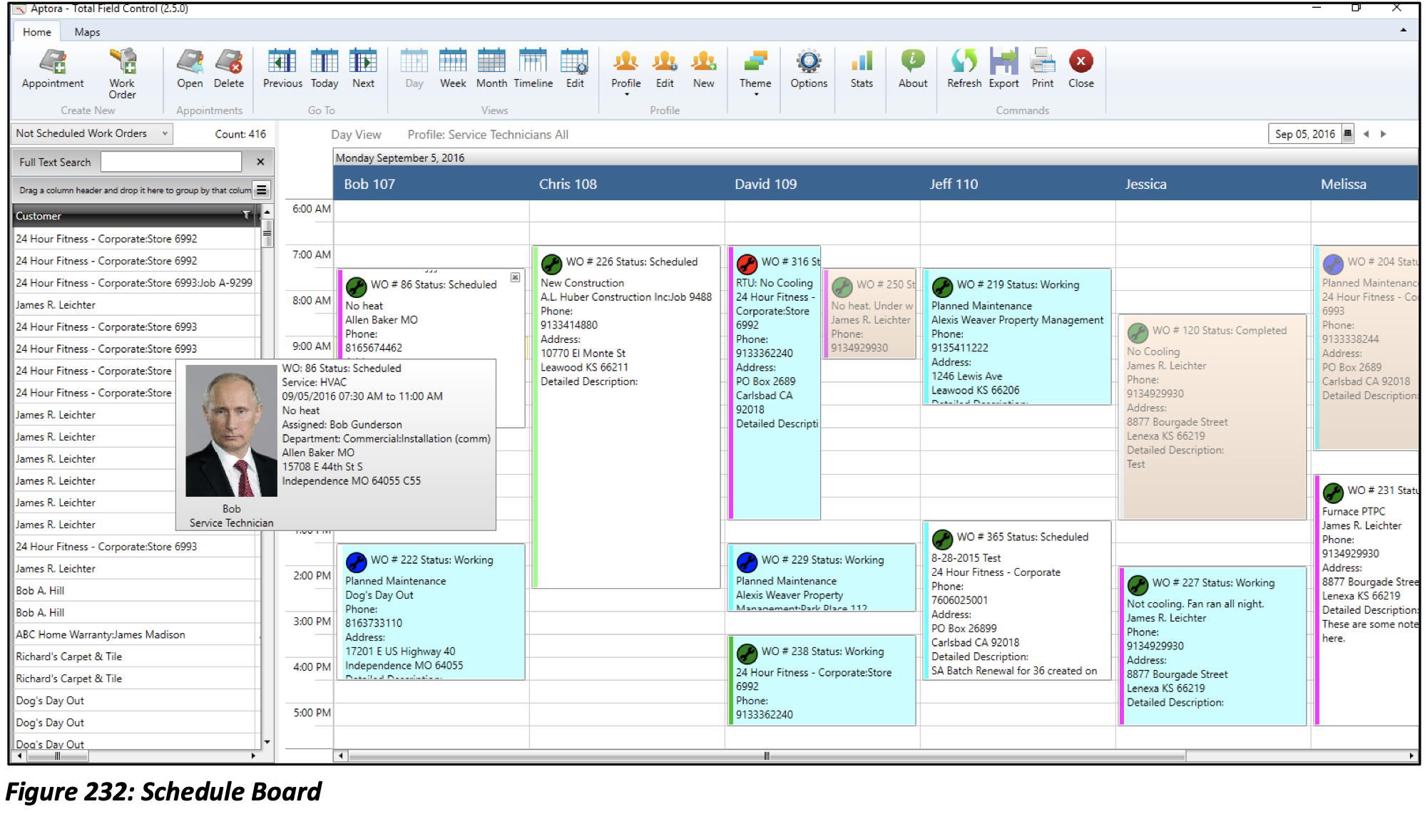 7.4 | Using the Schedule Board – Aptora Support