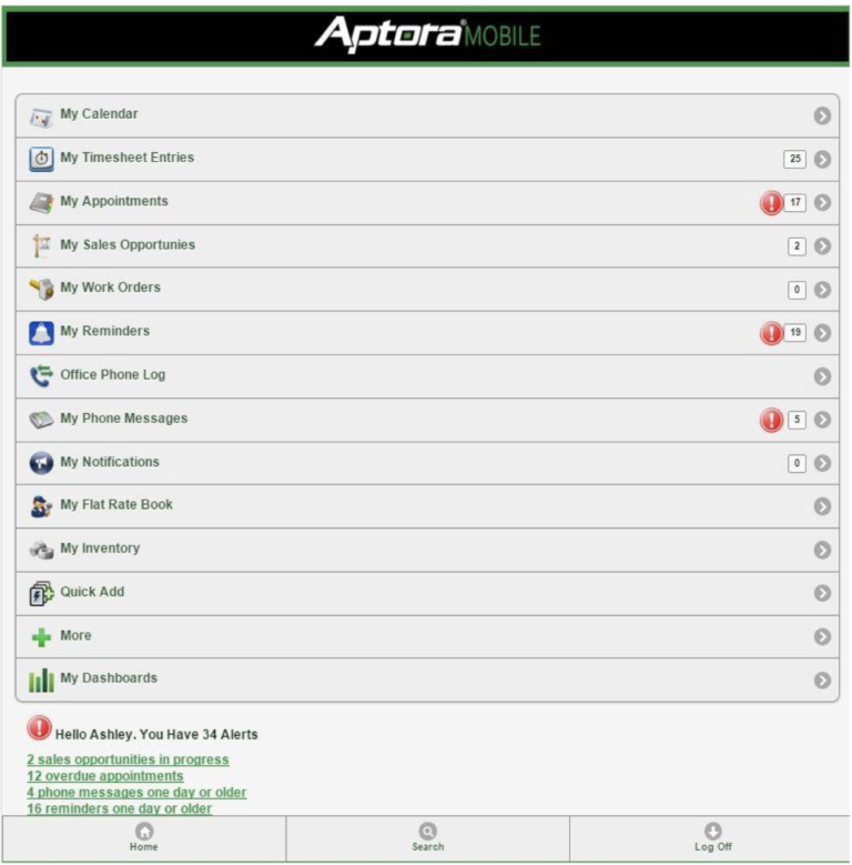 9.3 | Understanding the Dashboard – Aptora Support